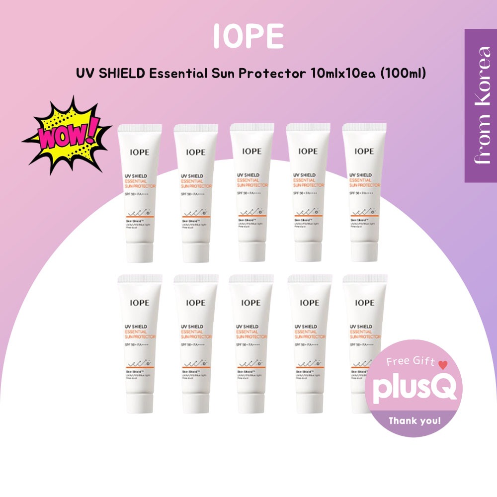 [IOPE] UV Shield Essential Sun Protector SPF 50+ PA++++ 10mlx10ea (100ml) / FROM KOREA | Shopee ...