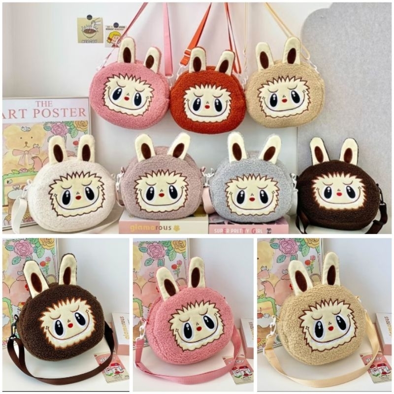 [T_Stylez] Beg plush Labubu Baru, beg Kain Capybara Baru, Beg Silang ...