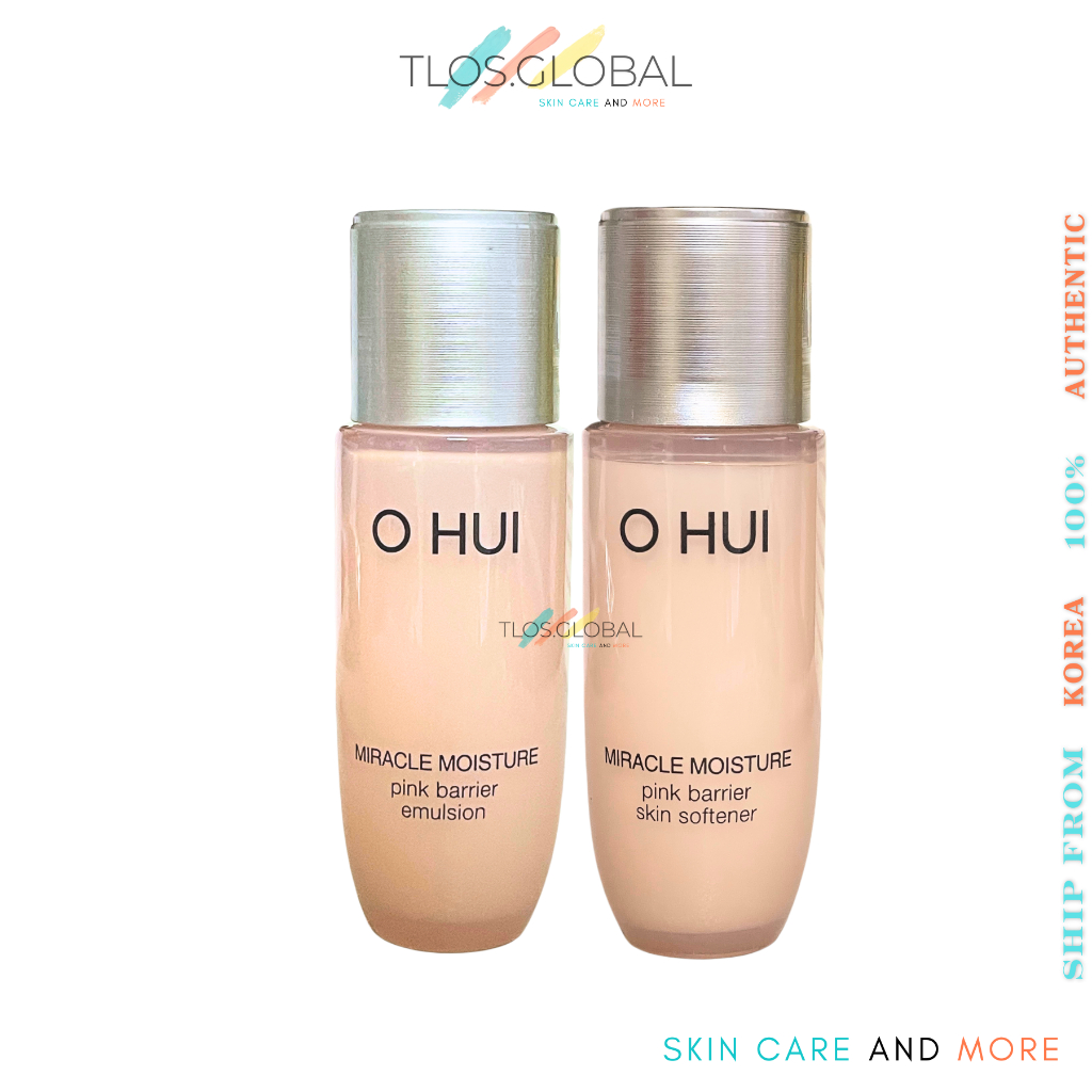 OHUI Miracle Moisture Pink Barrier Skin Softener Emulsion 20ml | Shopee ...