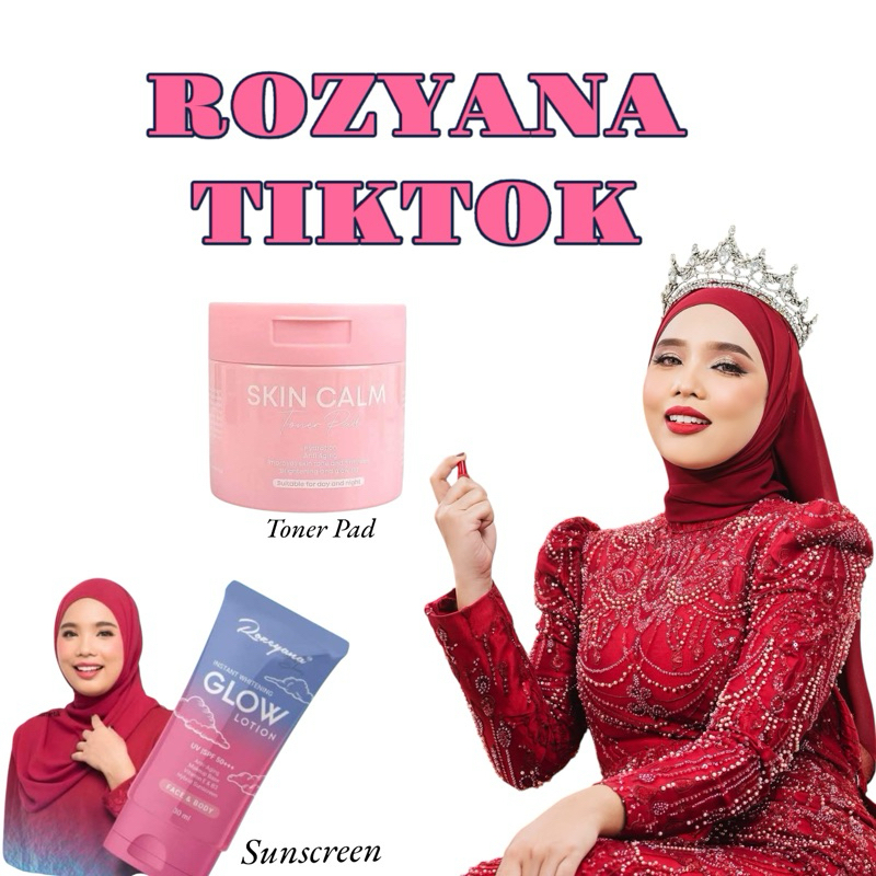 TONER PAD ROZYANA/ SUNSCREEN ROZYANA TIKTOKERS VIRAL READY STOCK 💯 ...