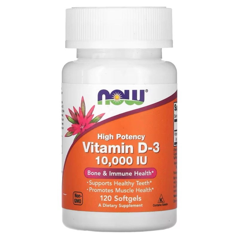 READY STOCK Now Foods, Vitamin D-3, 10,000 IU, 120 Softgels, Vitamin D3 10000IU | Shopee Malaysia