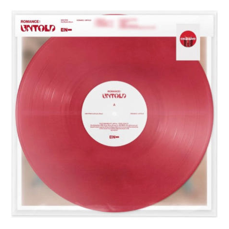 K-POP ENHYPEN LP Regular 2nd album ROMANCE UNTOLD (Red Color LP ...