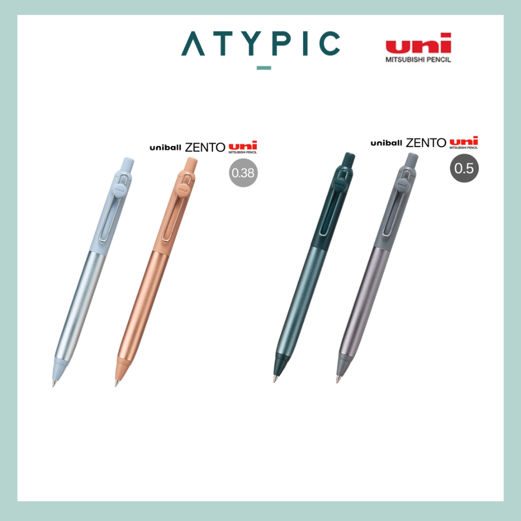 Uni-ball ZENTO Gel Pen - Flow Model (0.38mm/0.5mm) | Shopee Malaysia