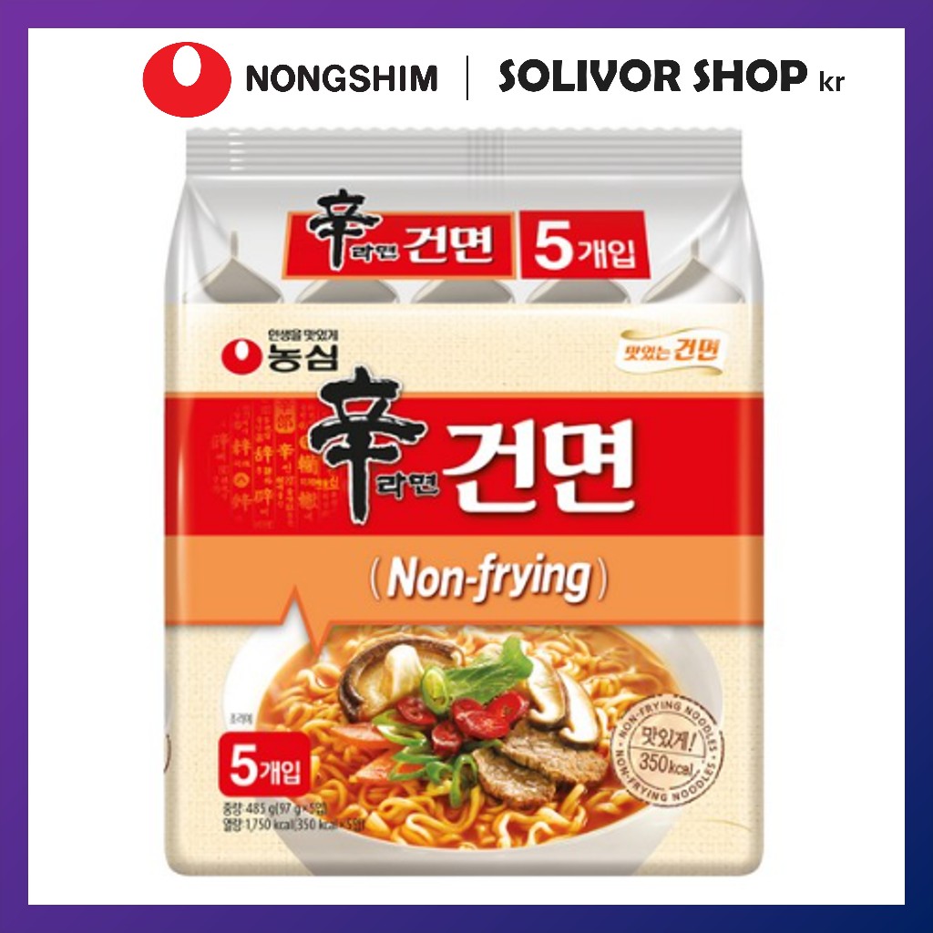 [NONGSHIM] Shin Ramyun Non Frying (5ea x 1pack) | Shopee Malaysia