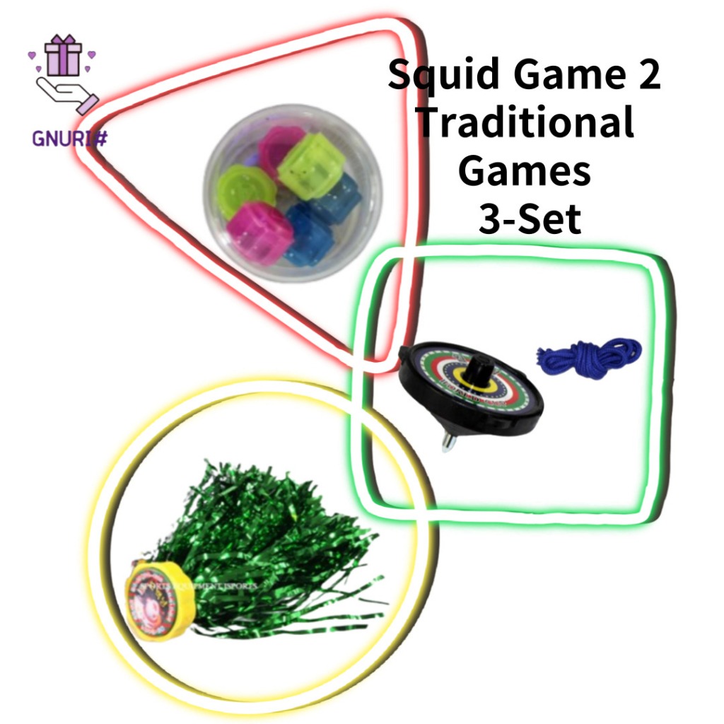 [Squid Game] Korean Traditional Game [Squid Game2] 3-piece set: 1 ...