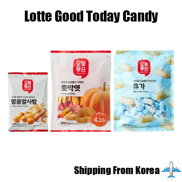 [Lotte] Good Today Candy Korean Snacks｜Peanut Candy 126g｜Pumpkin Yeot ...