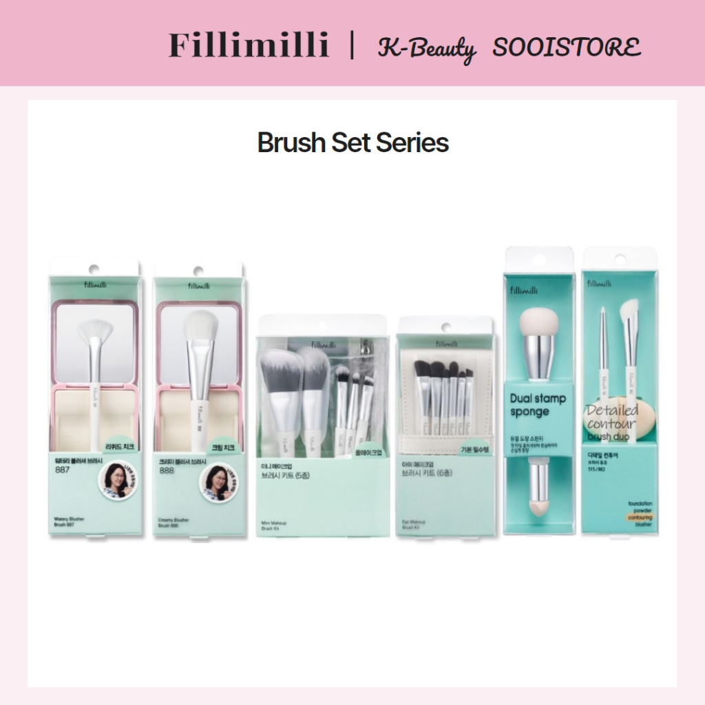 [Fillimilli] Brush Set / 887 888 MINI MAKEUP BRUSH KIT (5P) ,Eye Make ...