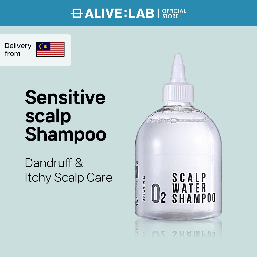 ALIVELAB O2 Scalp Water Shampoo for Sensitive Scalp Itchy Anti-Dandruff ...