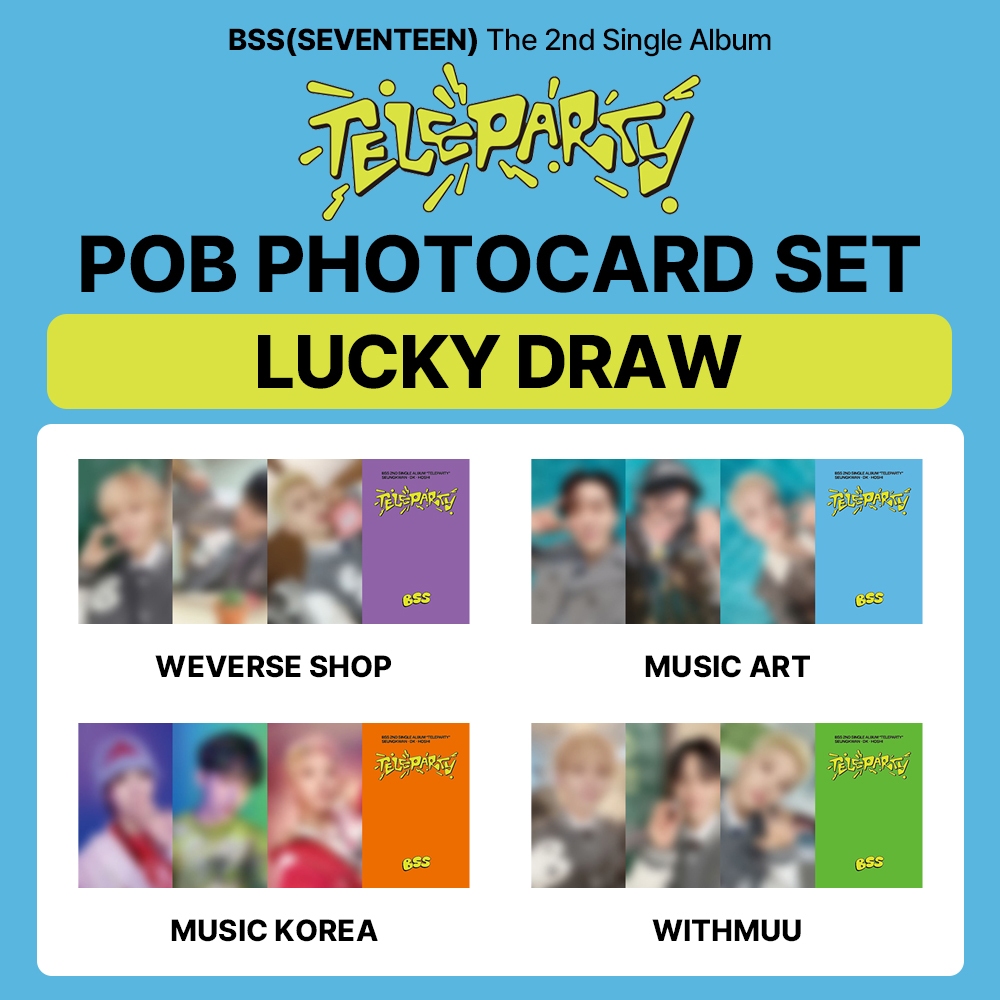 [SET] BSS (SEVENTEEN) 'TELEPARTY' LUCKY DRAW POB Photocard Set | Shopee ...