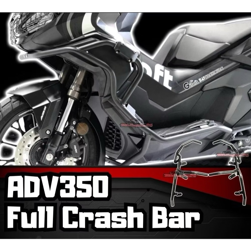 Honda ADV 350 Crash Bar Engine Guard Frame Sliders Bumper Falling ...