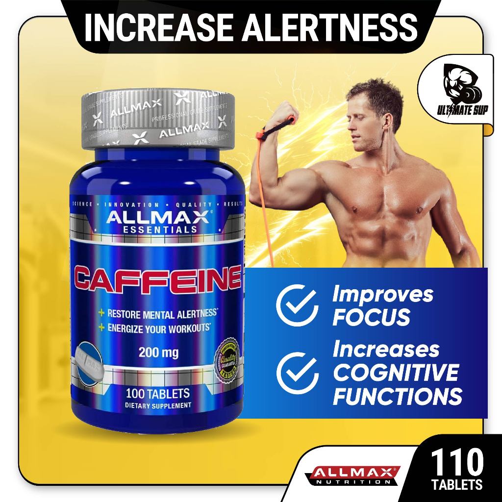 ALLMAX Nutrition, Caffeine , 200 mg, 100 Tablets | Shopee Malaysia