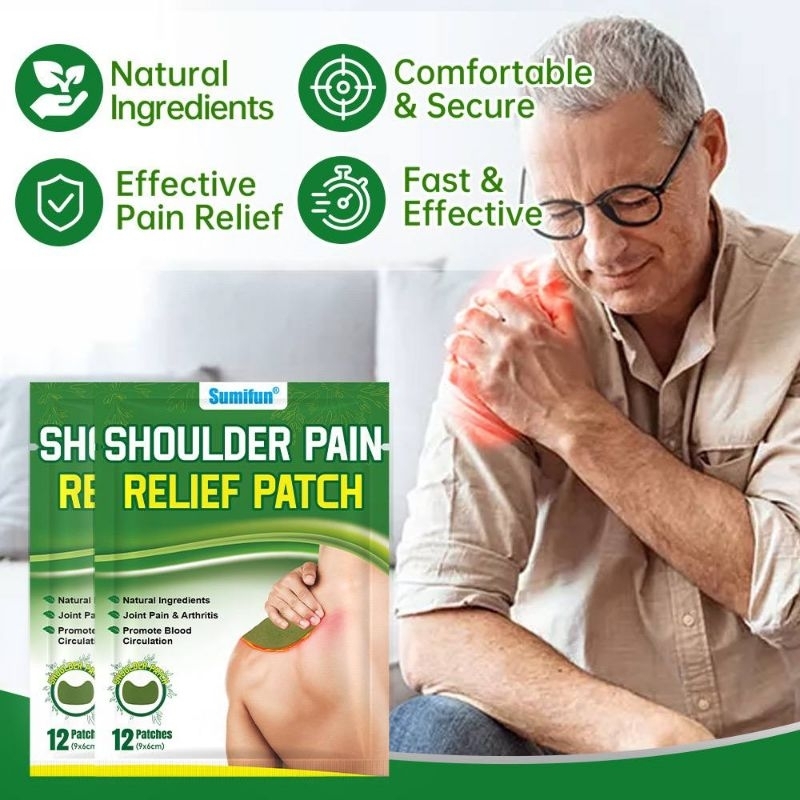 SHOULDER PAIN RELIEF PATCH Tampalan Melegakan Sakit Bahu tampal seluruh ...