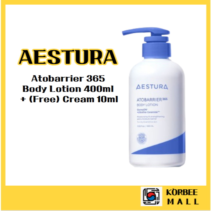 [Aestura] Atobarrier 365 Body Lotion 400ml + (Free) Cream 10ml | Shopee ...
