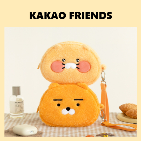 [KAKAO FRIENDS] Boucle Pouch (Ryan / Choonsik) KAKAOFRIENDS | Shopee ...