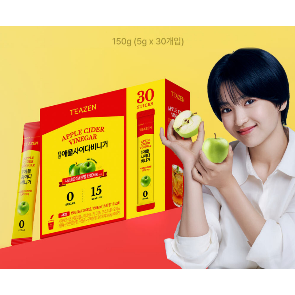 [TEAZEN] Apple Cider Vinegar, 5g, 30 Sticks(No Box) | Shopee Malaysia