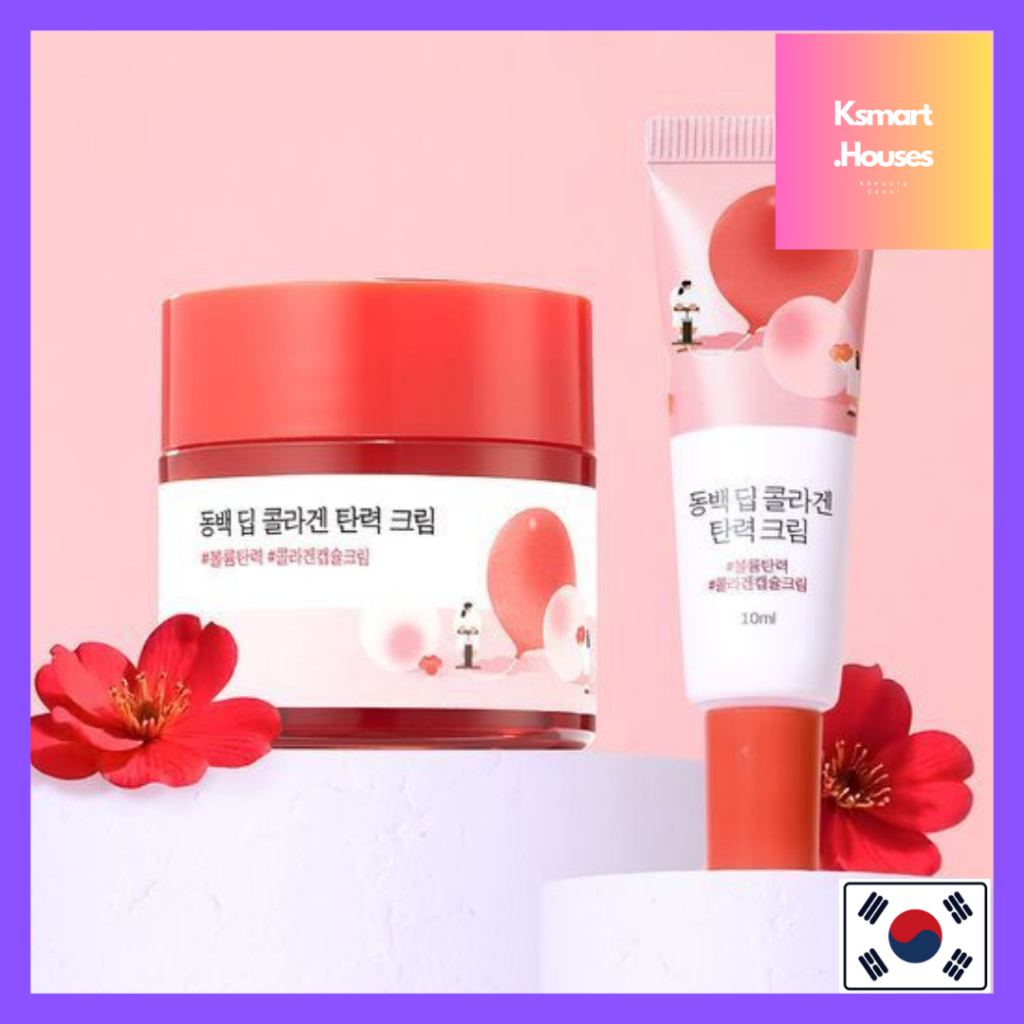 Round Lab Camellia Deep Collagen Elasticity Cream 50ml Plan (+10ml ...