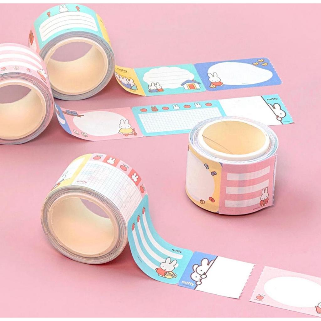 [Miffy] Small Memo Roll Cute Miffy Sticky Notes Memo Diary Decoration ...