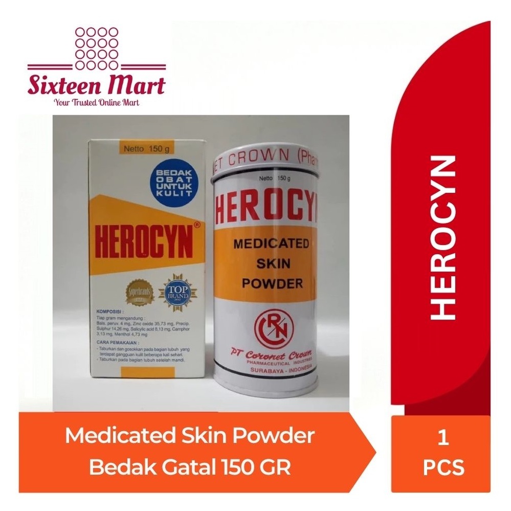 HEROCYN MEDICATED SKIN POWDER BEDAK GATAL 150GR (SG) | Shopee Malaysia