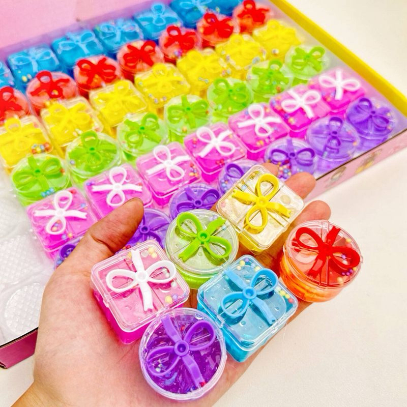 [1pcs] Small Gift Box Foaming Glue High Transparency Crystal Mud Gift ...