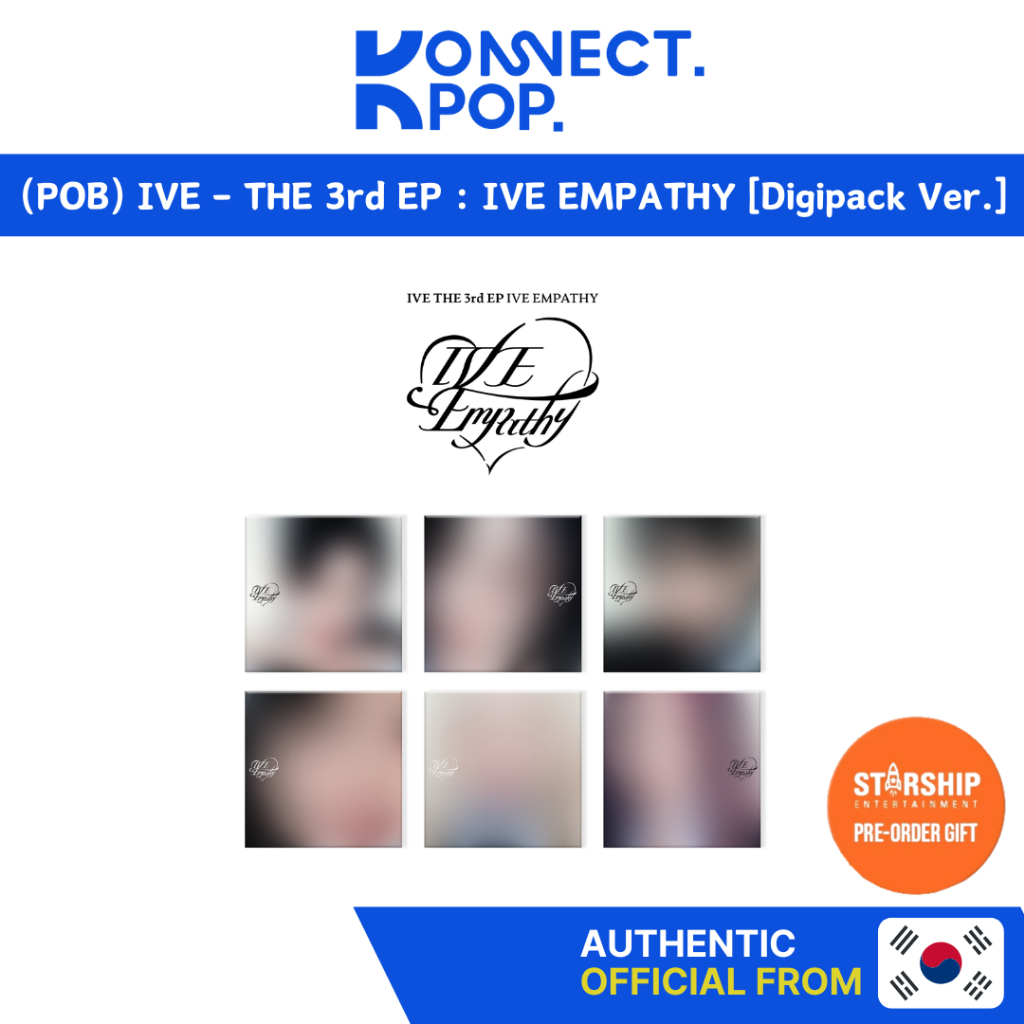 (POB)(DIGIPACK ver) IVE - THE 3rd EP [ IVE EMPATHY ] (RANDOM) | Shopee Malaysia