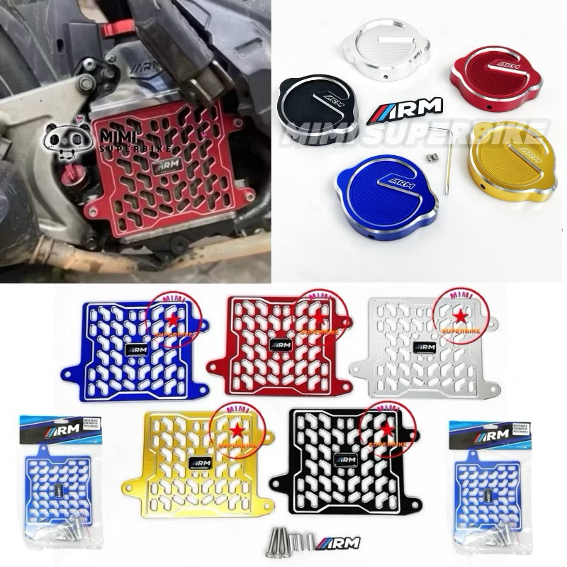 ORI ARUMI RADIATOR COVER CNC HONDA VARIO150 VARIO125 ADV150 PCX150 ...