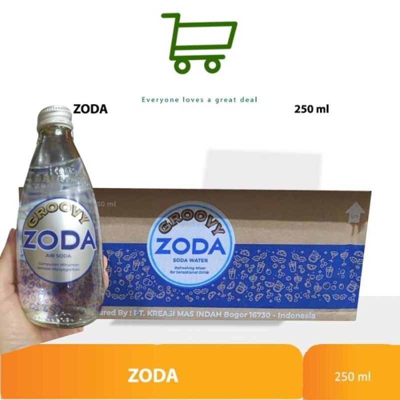 Groovy Zoda Air Zoda 250ml/Harga untuk satu karton isi 24btl. | Shopee ...