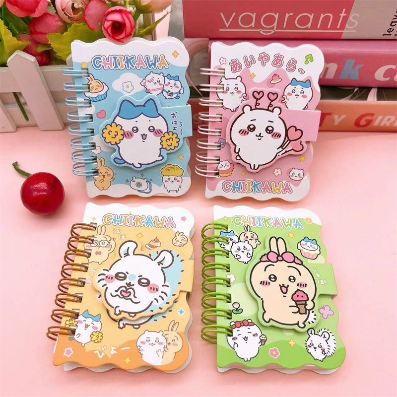 [Mamalove] Chiikawa Coil Mini Notebook Cute Cartoon Design Pocket ...
