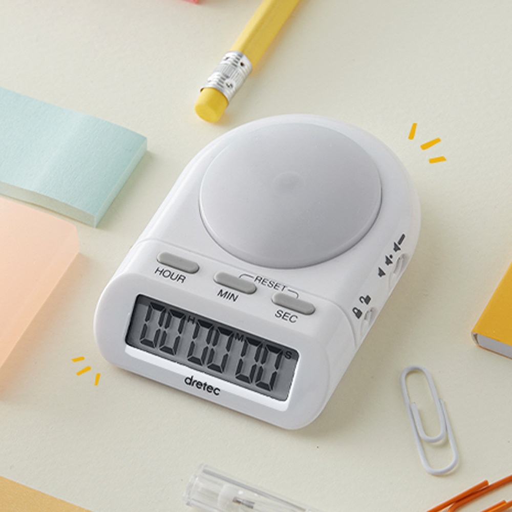 DRETEC Stopwatch Study Timer Sound Mute LED Count down Time Desk Clock ...