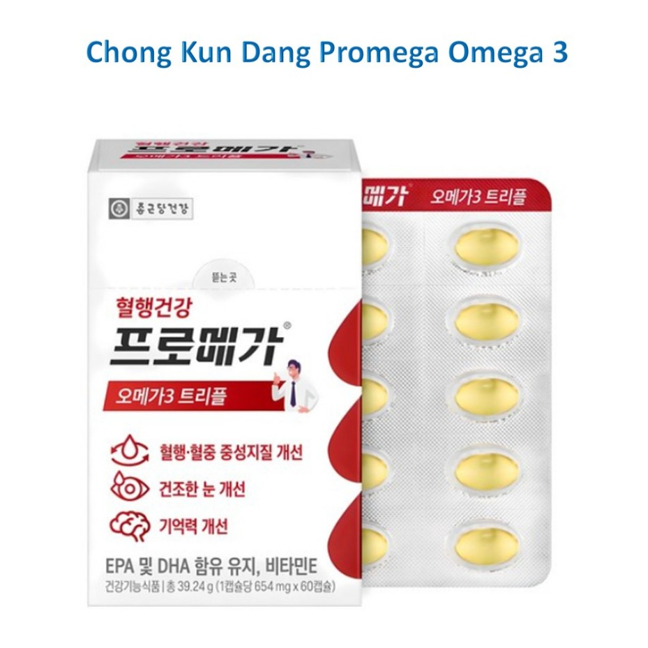 Chong Kun Dang Health Promega Omega 3 Triple Intestinal Yongsung, 60 ...