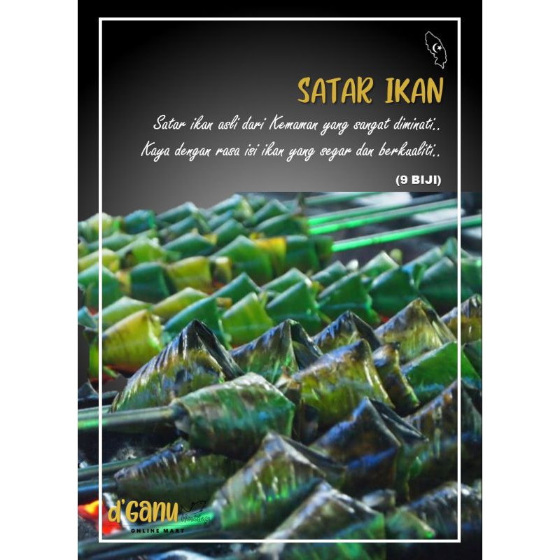[ KL/SELANGOR ONLY ] SATAR IKAN ORIGINAL KEMAMAN (FROZEN) MAHAWIE 9 PCS ...