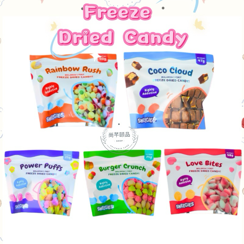 Sweegies Freeze Dried Candy Skittles Love Bites Burger Coco Cloud9 ...