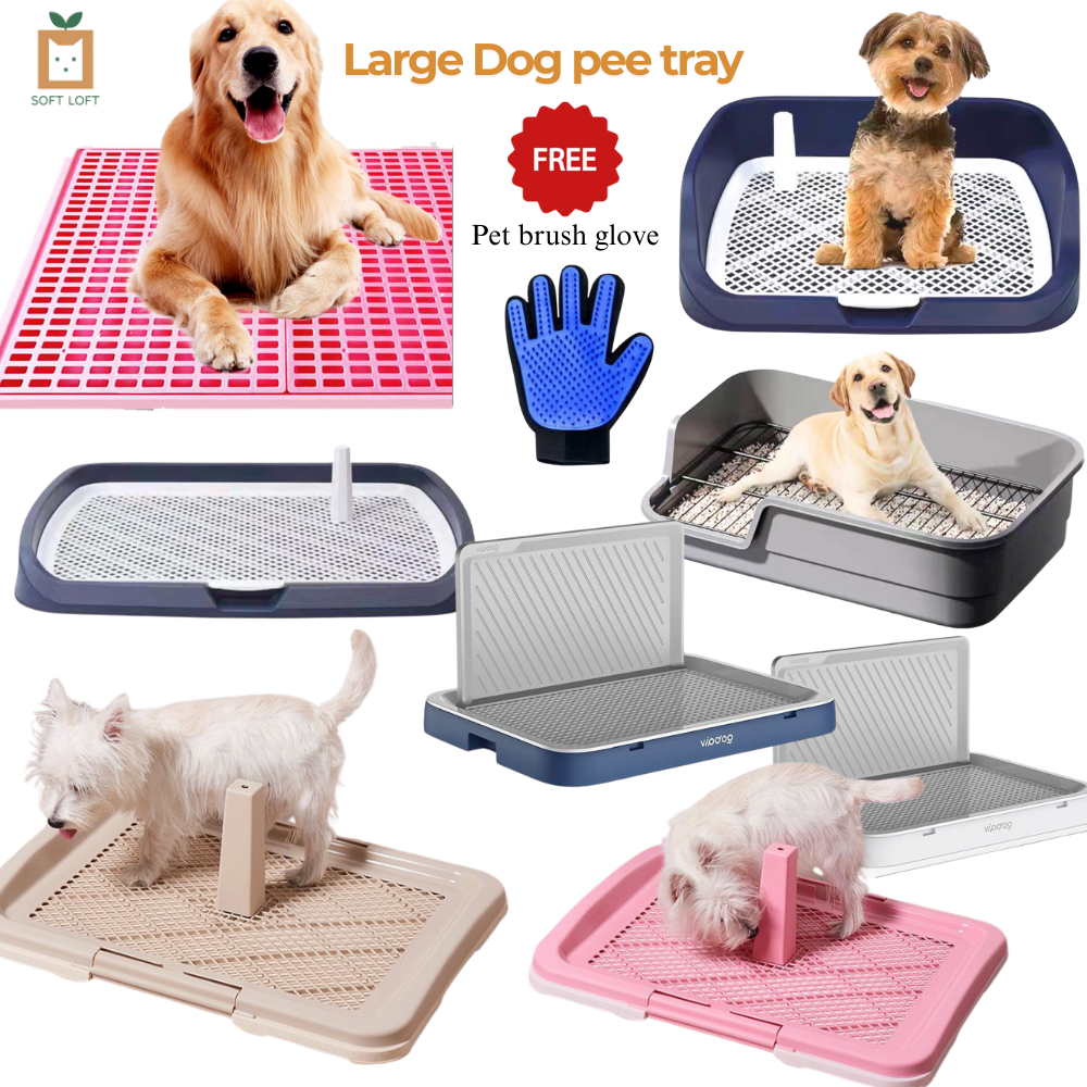 Dog Pee Tray Pet Toilet Plastic Dog Training Pads Tray Toilet Mat Puppy ...