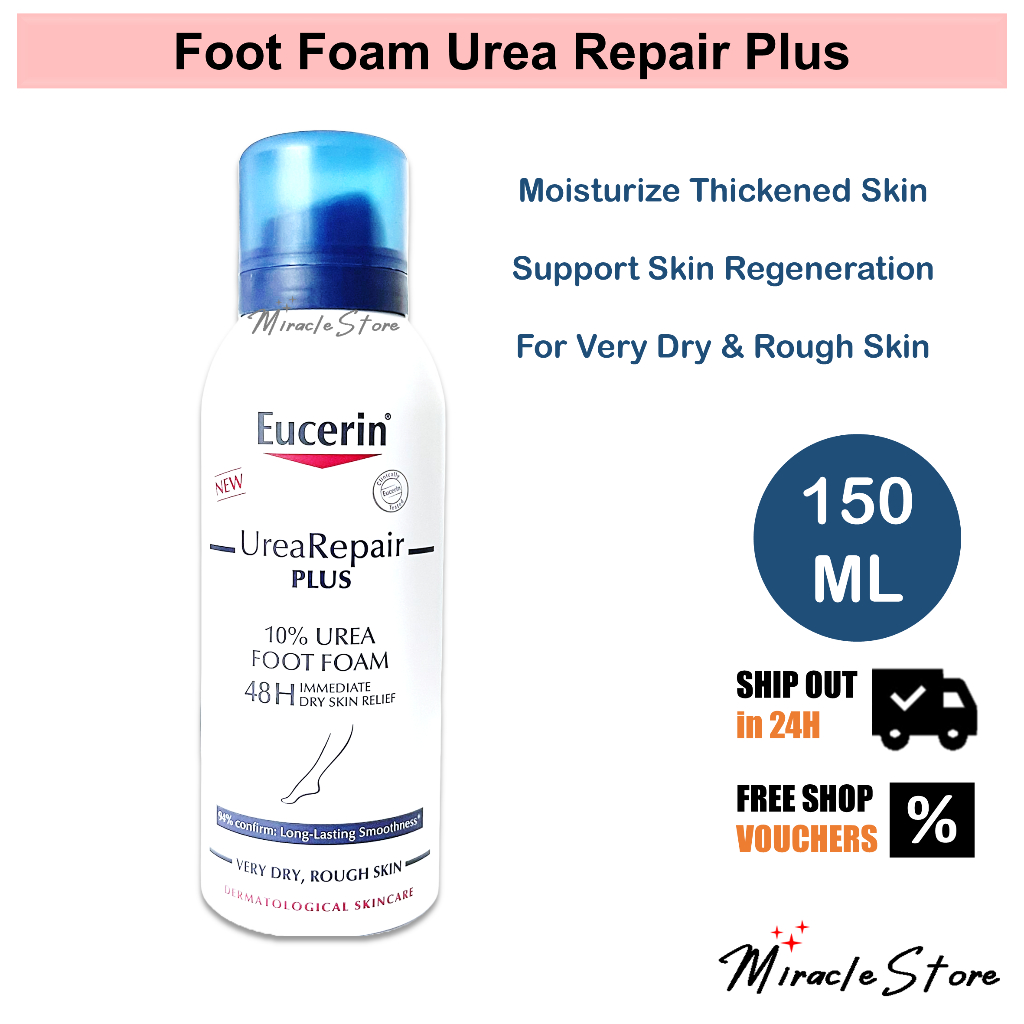 Eucerin Urea Repair Plus 10% Urea Foot Foam 150ml | Shopee Malaysia