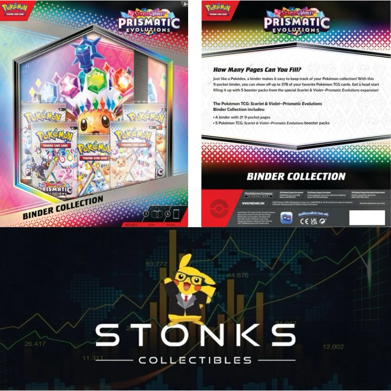 Pokemon TCG SV-8.5 Prismatic Evolutions Binder collection SV8.5 ...