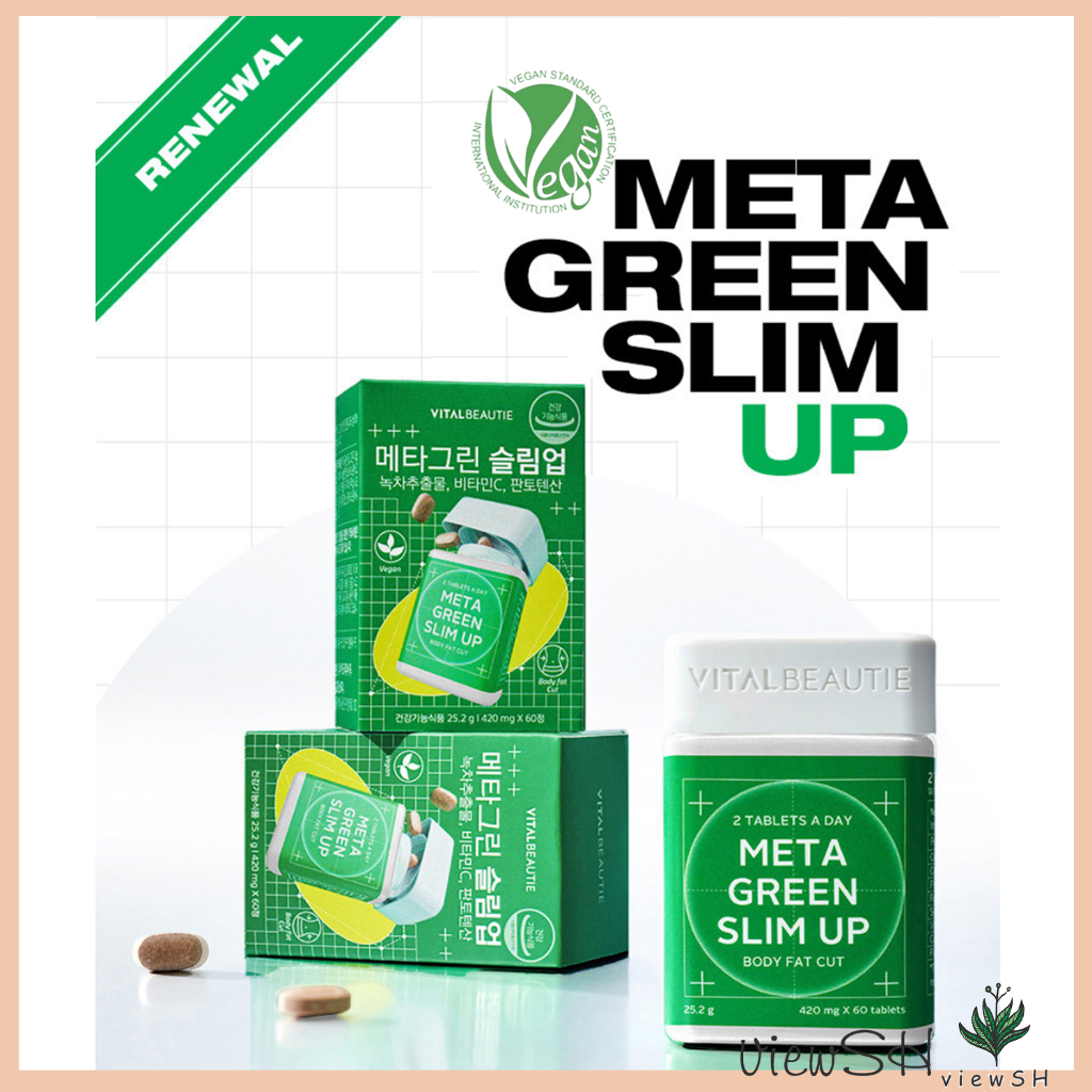 [VITAL BEAUTIE] Meta Green Slim UP Body Fat Control 20 Tablets(10days ...