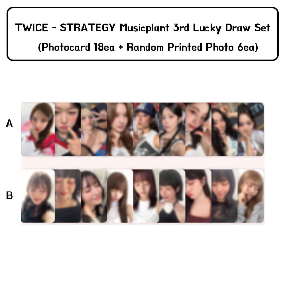 TWICE Strategy Musicplant 3rd Lucky Draw Photocard | Shopee Malaysia