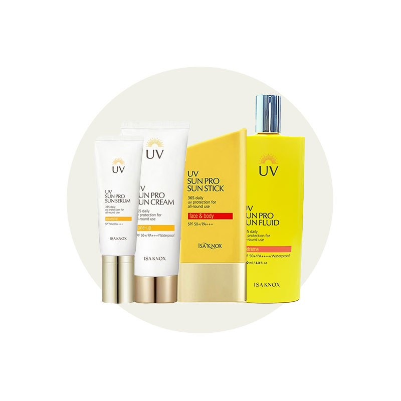 [Isa Knox] UV Sun Pro 365 Sun Fluid / Sun Serum / Clear Jumbo Sun Stick ...