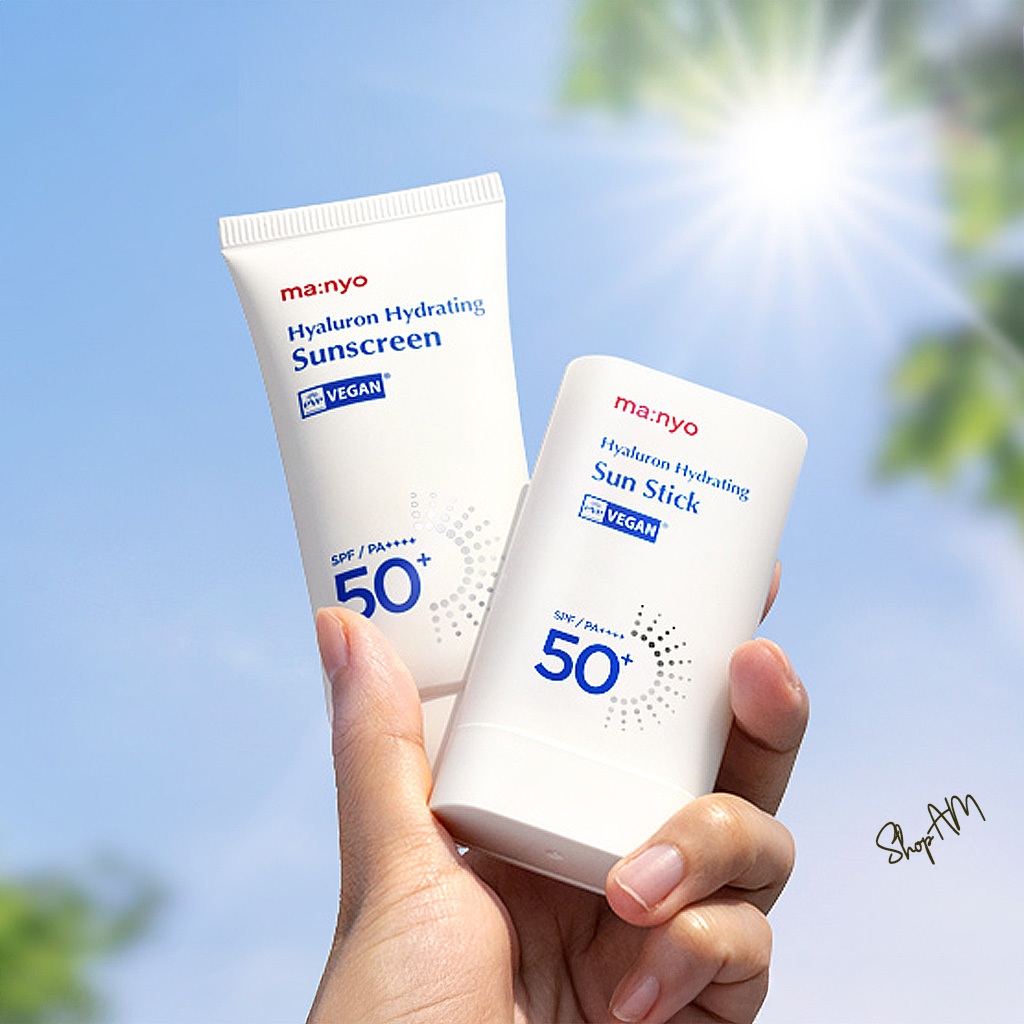 BoxPacking [MANYO] Hyaluron Hydrating Sunscreen 50ml / Sun Stick 18g ...