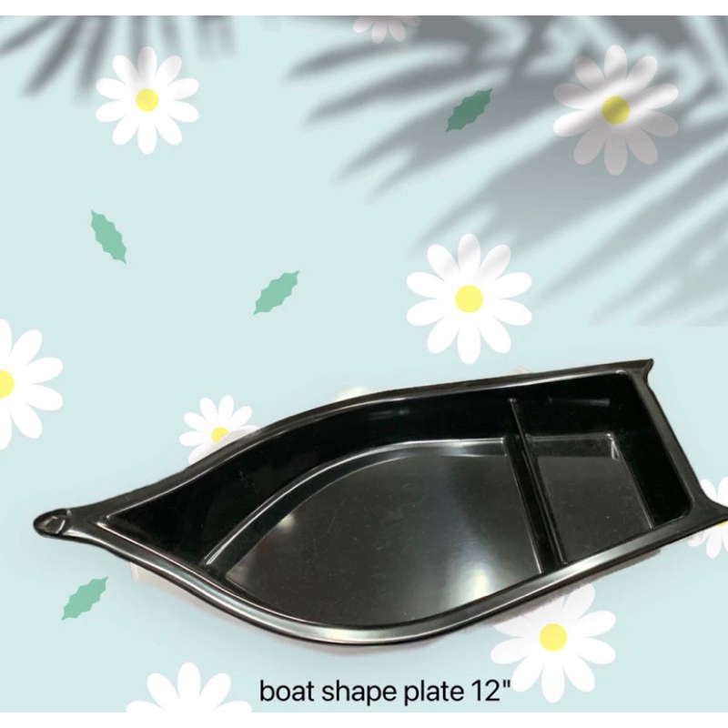 🔥🔥READY STOCK🔥🔥 BOAT SHAPE PLATE WITH COMPARTMENT 11" ORIGINAL MELAMINE ...