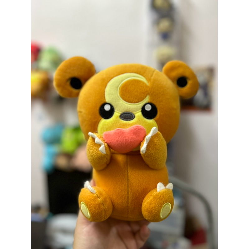 Pokemon Teddiursa Plush Doll Eating Time Large Prize Banpresto Kawaii ...