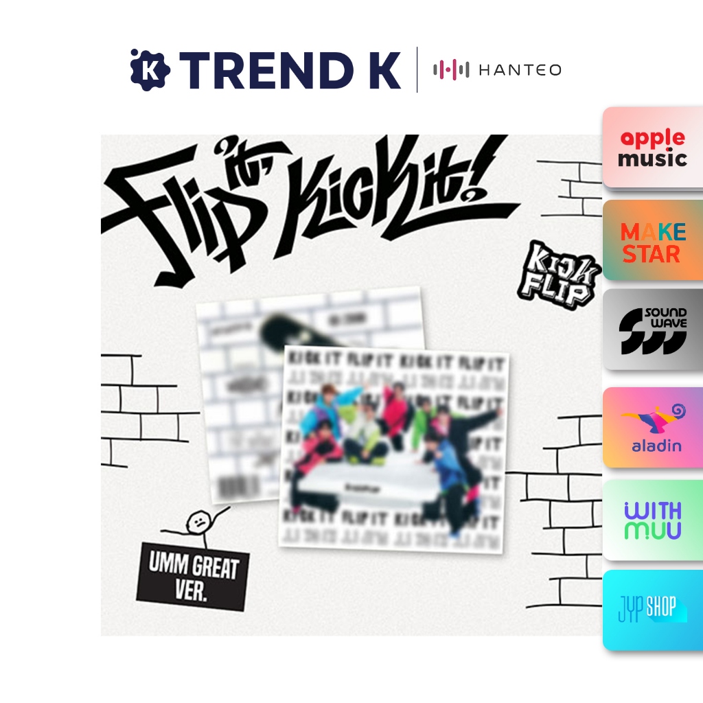 KickFlip - 1st Mini Album [Flip it, Kick it!] (Umm Great ver.) | Shopee ...