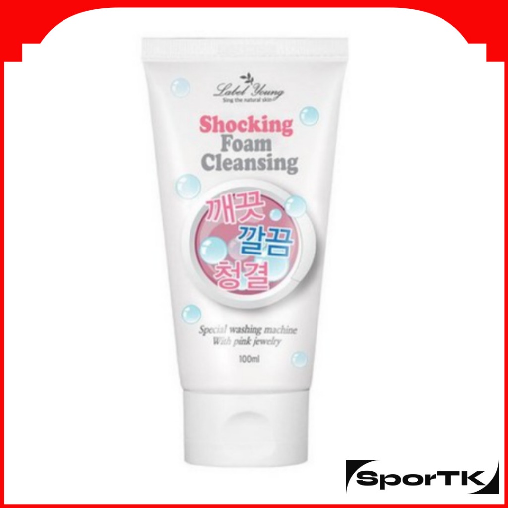 LABEL YOUNG Shocking Foam Cleansing 100ml / Facial Cleanser | Shopee ...