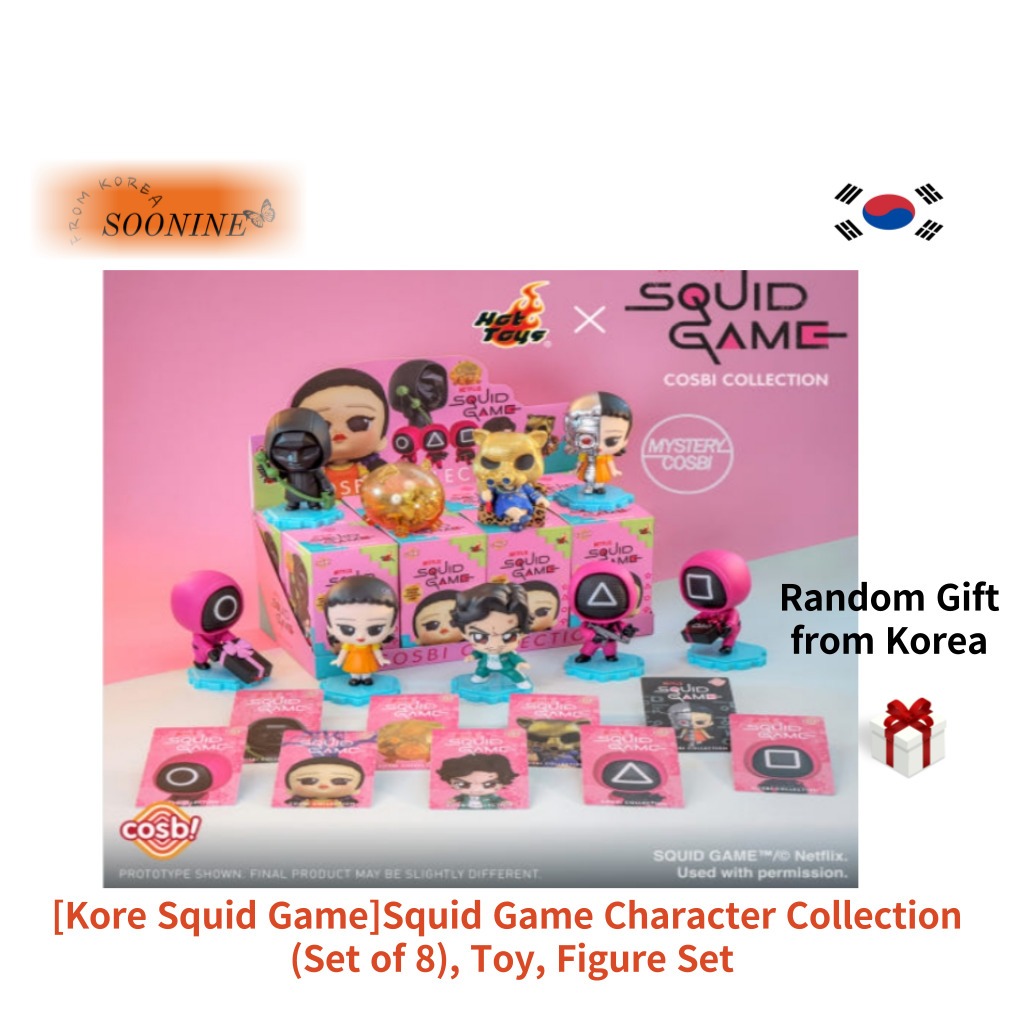 [Korea Squid Game]Squid Game Character Collection (Set of 8), Toy ...