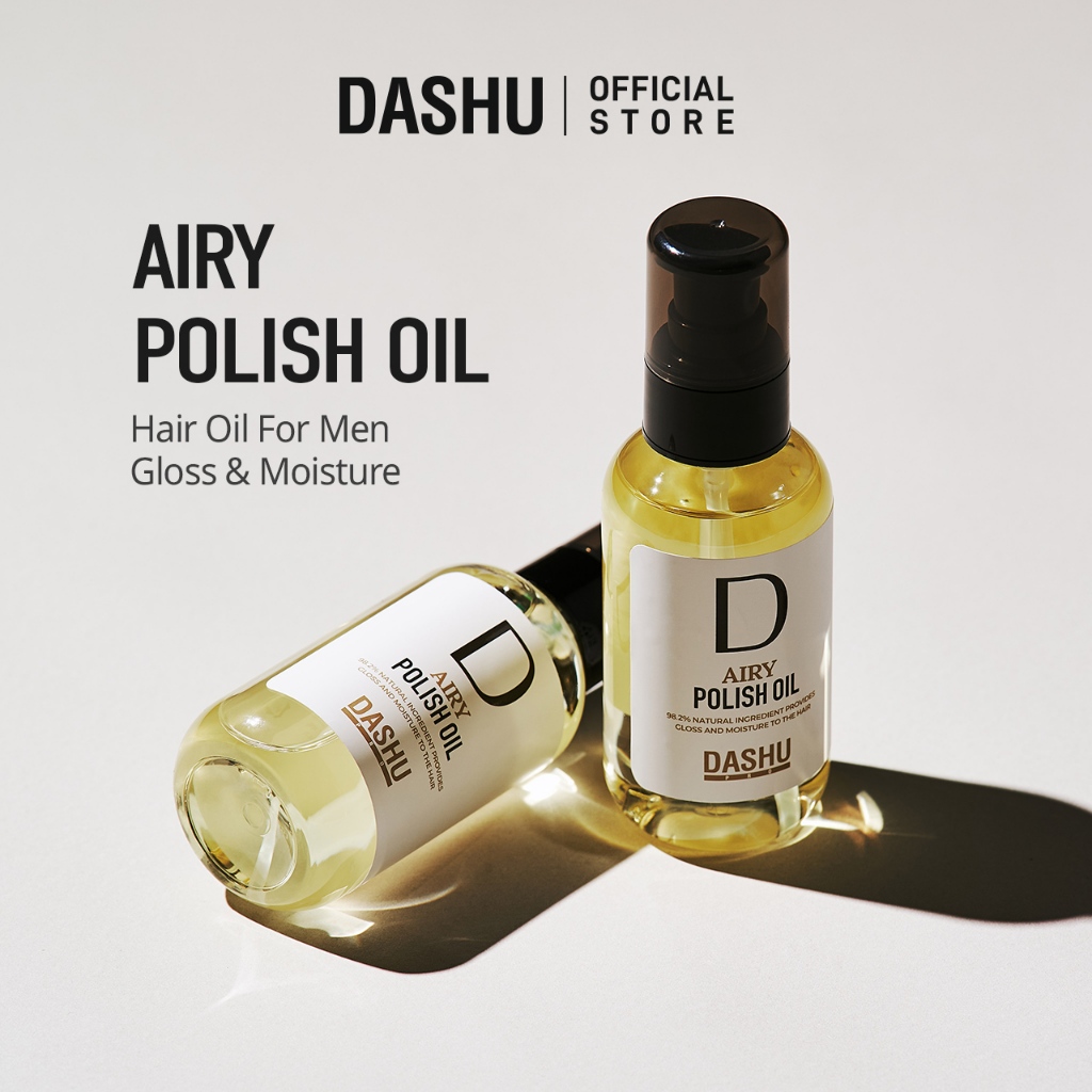 [DASHU] Pro Airy Polish Oil 100ml (Hair Oil For Men, Enhance wet loo ...