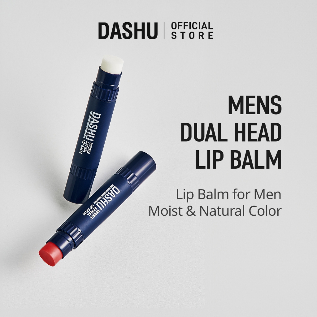 [DASHU] Mens Double Appeal Lip Balm 4.8g (Dual Head Lip Balm ...