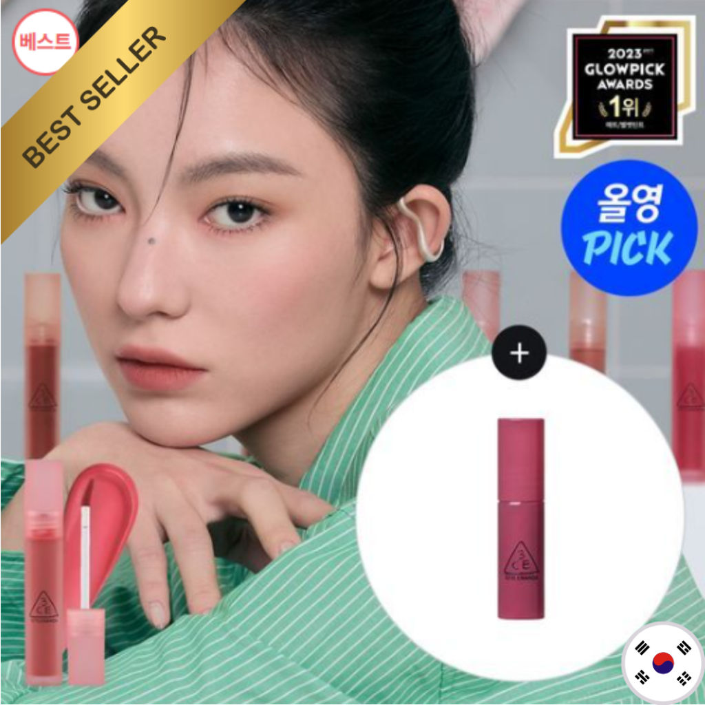 3CE Blur Water Tint 4.6g + Free Mini Lip Gift | Long-Lasting Korean Lip ...