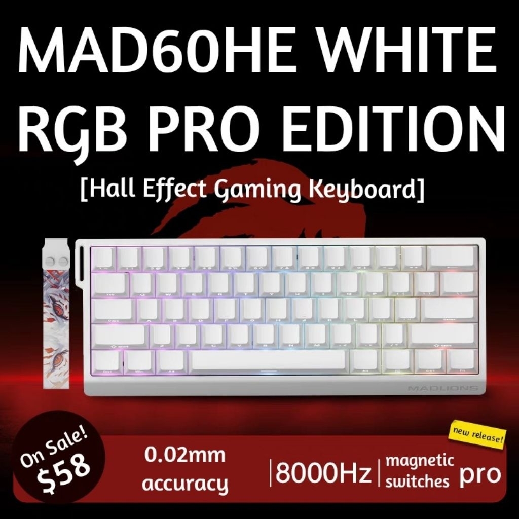 (LOCAL) MAD 60HE Madlions Hall Effect Mechanical Gaming Keyboard ...