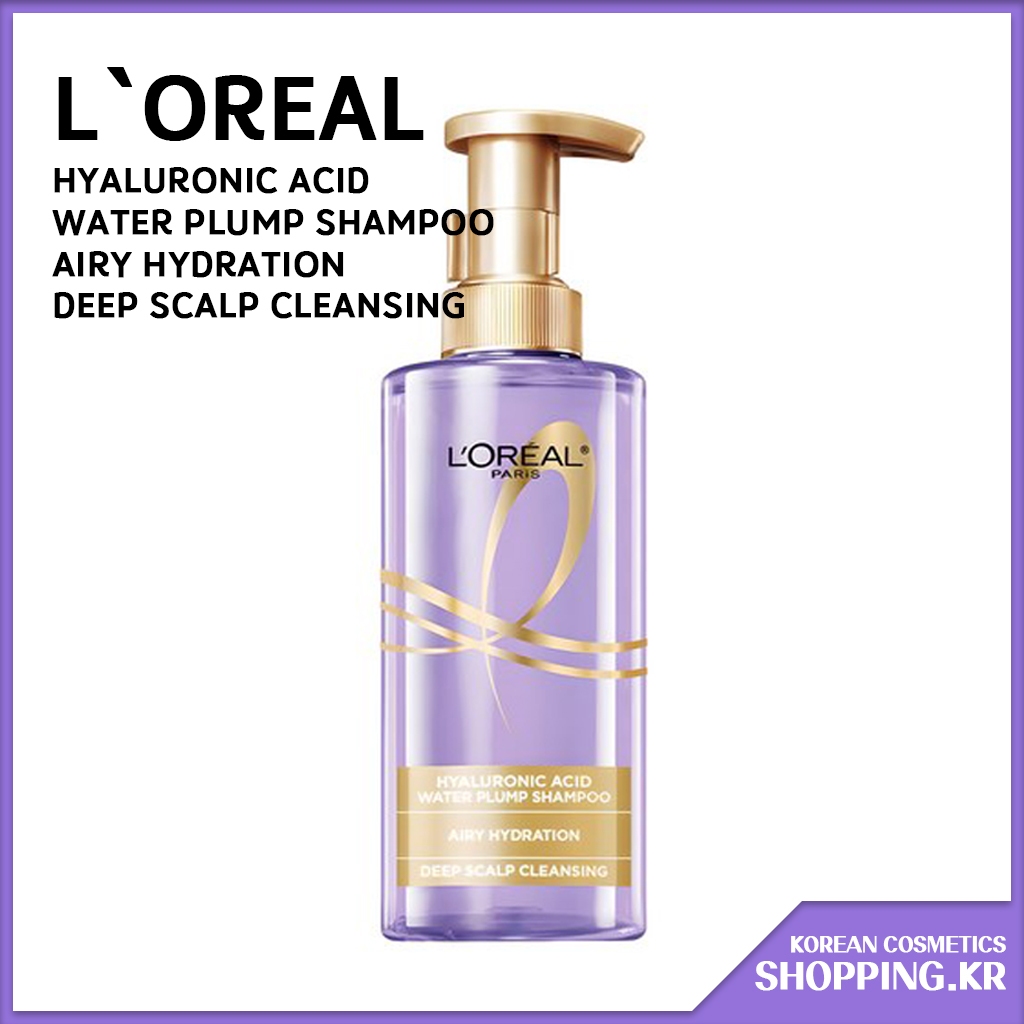 [L'Oreal Paris] Loreal HYALURONIC ACID WATER PLUMP SHAMPOO AIRY ...