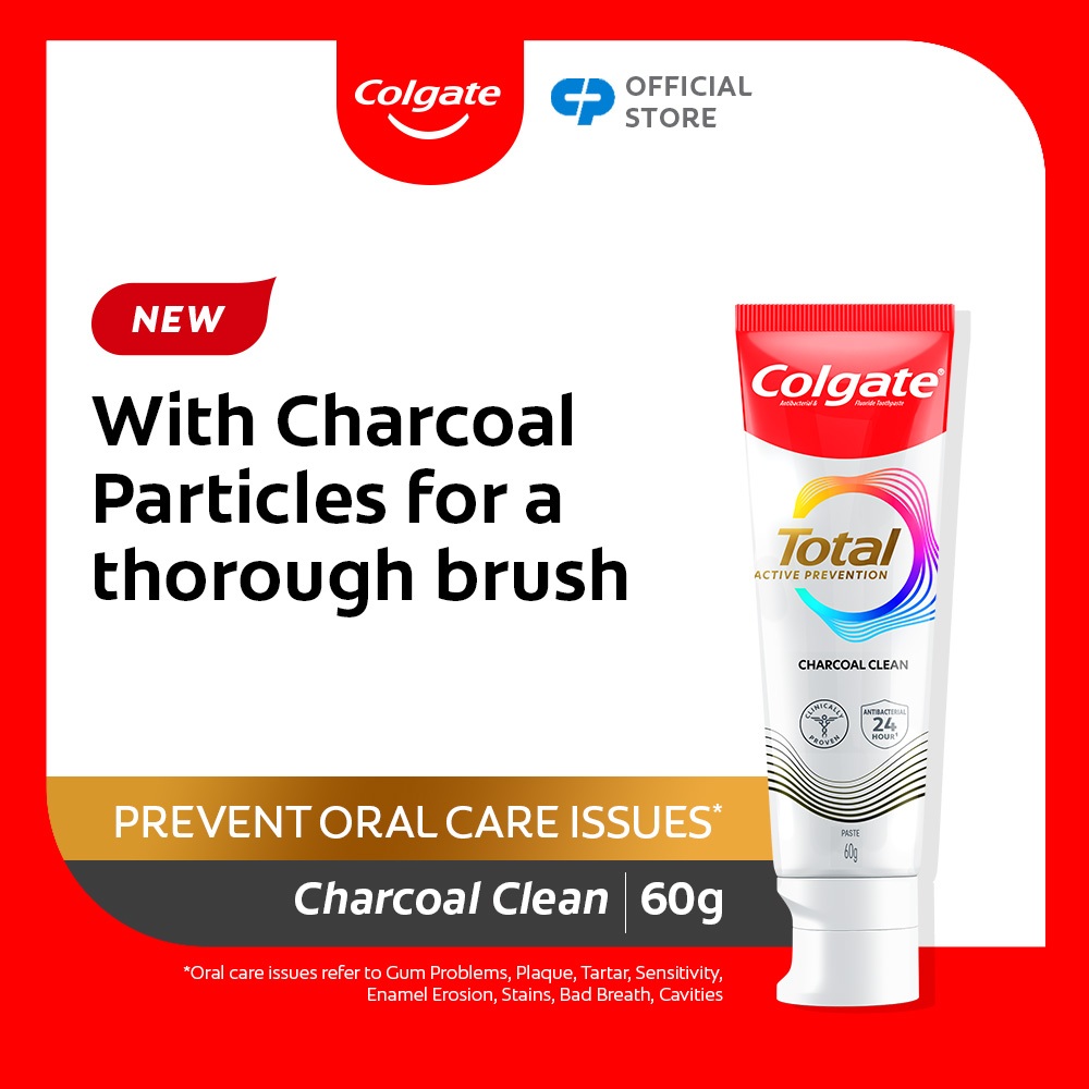 Colgate Total Charcoal Deep Clean Toothpaste 60g Travel Sample Trial ...