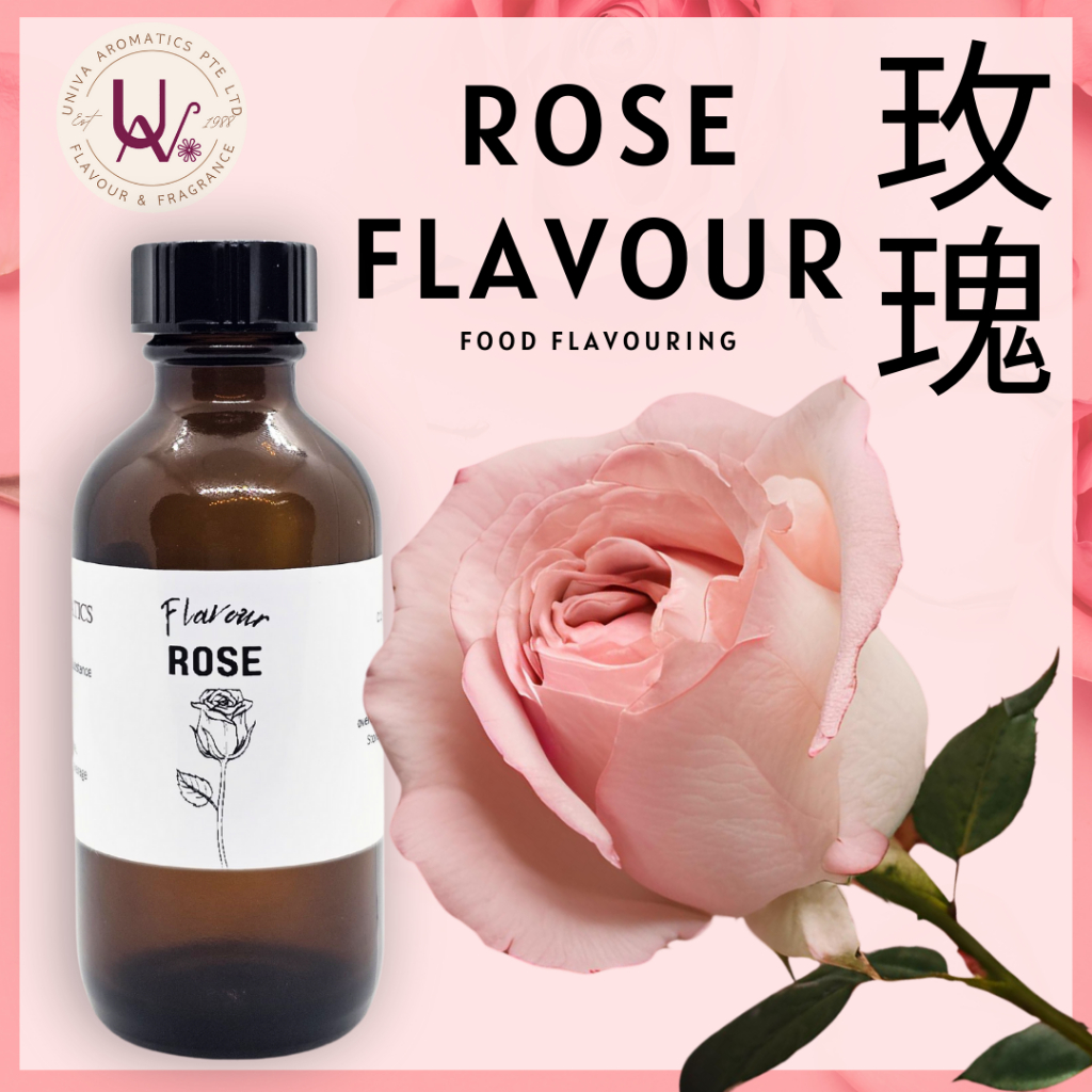 ROSE FLAVOUR 玫瑰风味香料 || Liquid / Bakery/ Sauces/ Beverage/ Ice Cream ...
